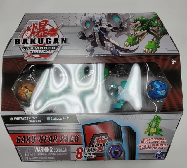 BAKUGAN ARMORED ALLIANCE Howlkor Ultra Baku-Gear Pack Eenoch 8 Cards & Cores EUR 23,68 - PicClick FR