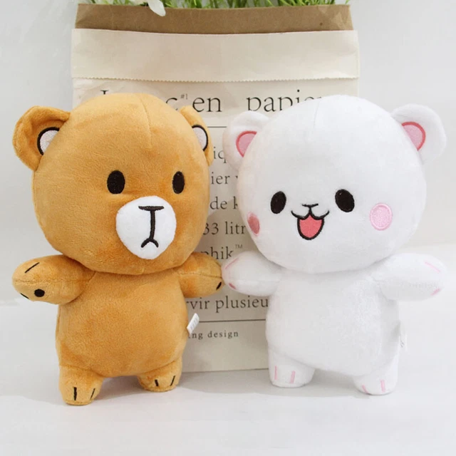 CUTE MILK AND Mocha Bear Plush Doll Cute Soft Stuffed Dolls Kid toys ...