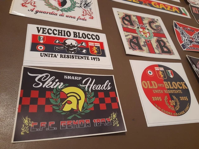 LOTTO 16 ADESIVI Stickers Ultras Genoa Gradinata Nord EUR 19,00 ...