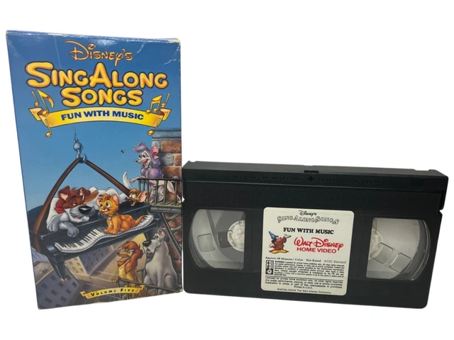TESTED DISNEYS SING Along Songs Fun With Music VHS Volume 5 Oliver and ...