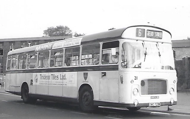 BUS PHOTO: OWC721M Colchester CT (21). 1973 Bristol RELL6L / ECW B53F £ ...