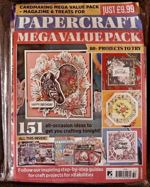 PAPERCRAFT ESSENTIALS #232 2024 Mega Value Pack MAGAZINE +3 CARDMAKING ...