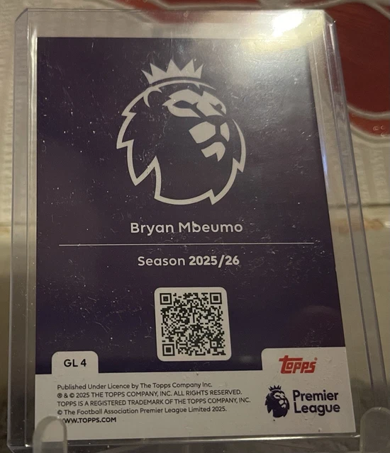 TOPPS PREMIER LEAGUE 2025/26 Gold Lion Bryan Mbeumo Brentford £3.28 ...