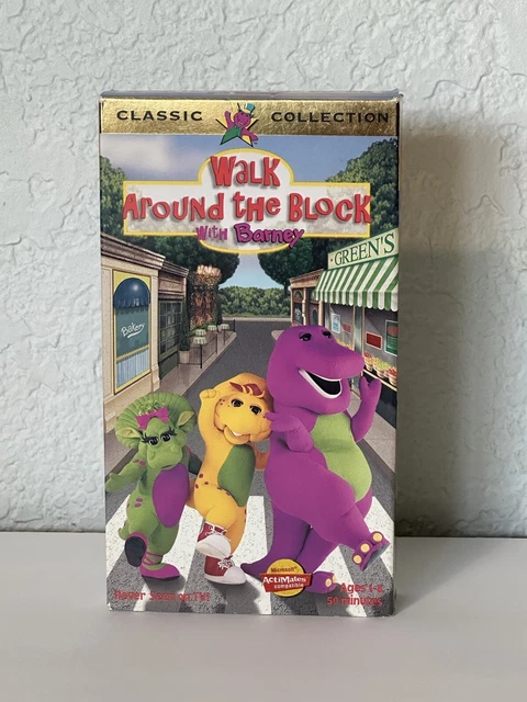 BARNEY & FRIENDS Classic Walk Around Block VHS SPEDIZIONE GRATUITA EUR ...