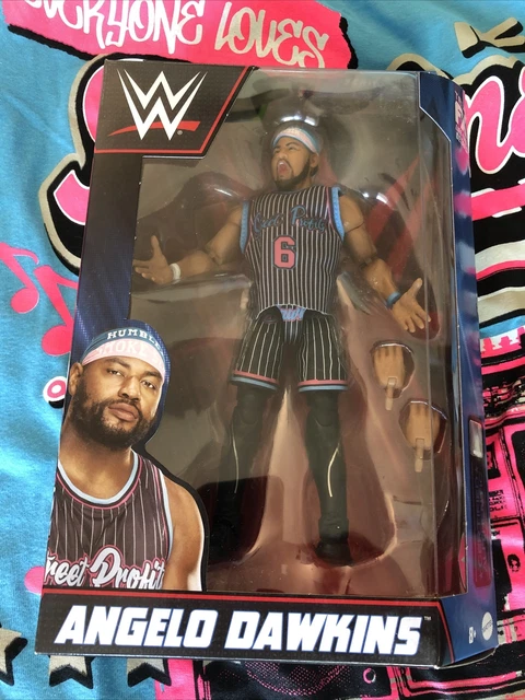 MATTEL WWE ELITE Series 103 ANGELO DAWKINS 6" Action Figure Street ...