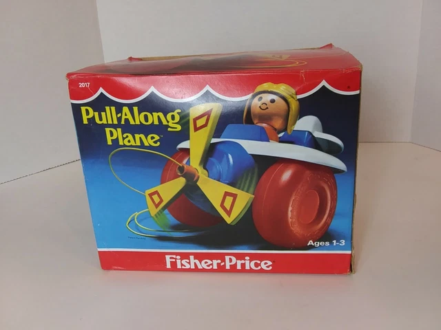 RARE VINTAGE FISHER Price Airplane Plane Pull Propeller #2017 1981 NOS ...