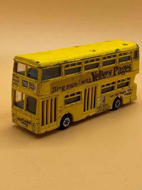 VINTAGE/RETRO DINKY TOYS Atlantean Yellow Pages Bus Collectible Diecast ...