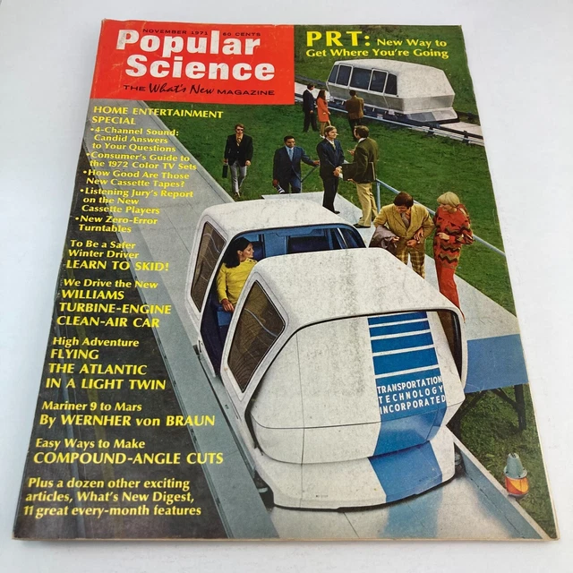 POPULAR SCIENCE MAGAZINE Williams Turbine Engine November 1971 $13.99 ...