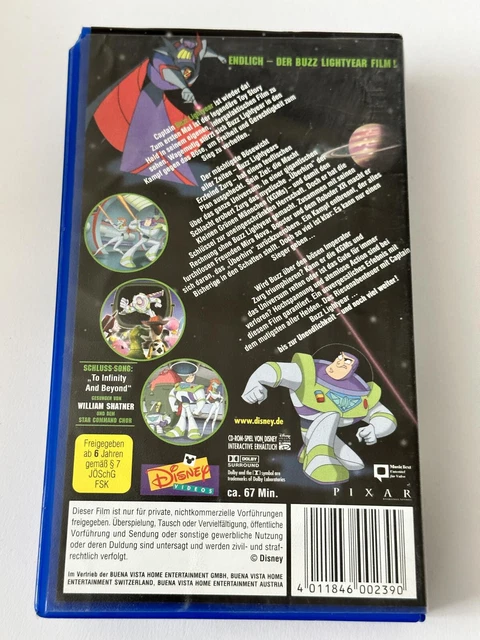 VHS VIDEO DISNEY PIXAR Captain BUZZ LIGHTYEAR Star Command 67min EUR 16 ...