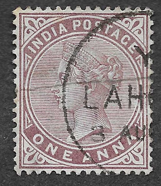 USED ONE ANNA Plum Stamp 1882 - 88 India Queen Victoria SG89 £1.13 ...