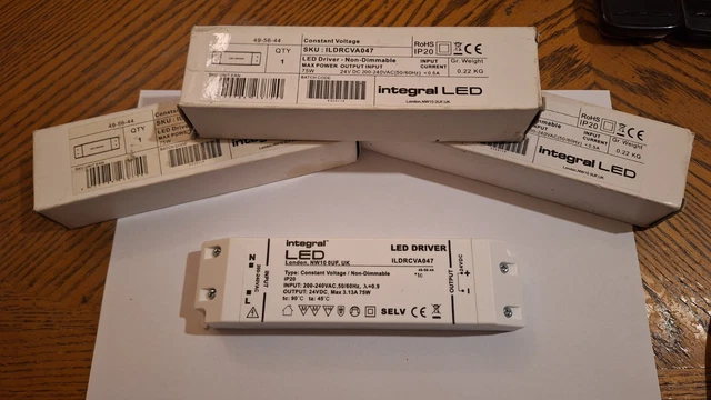 INTEGRAL LED DRIVER ILDRCVA047 x4 NEW Constant Voltage / non-Dimmable £ ...