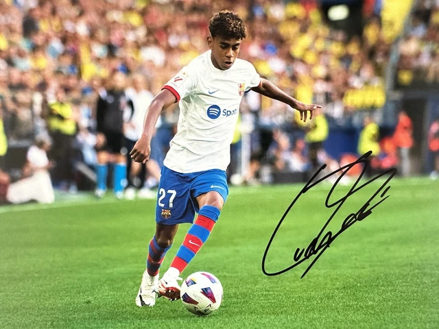 LAMINE YAMAL SIGNED Fc Barcelona Autógrafo Futbol Soccer Autograph ...