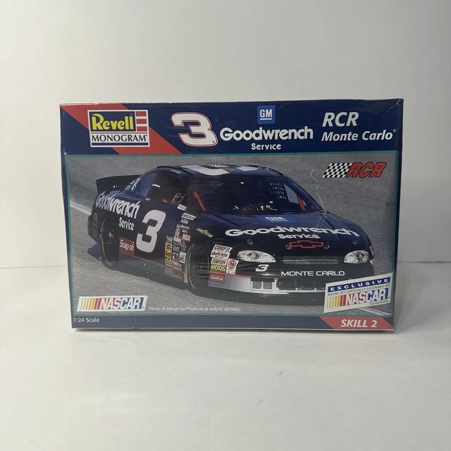 RCR MONTE CARLO Dale Earnhardt Goodwrench Skill 2 Model Build Car Kit 1 ...