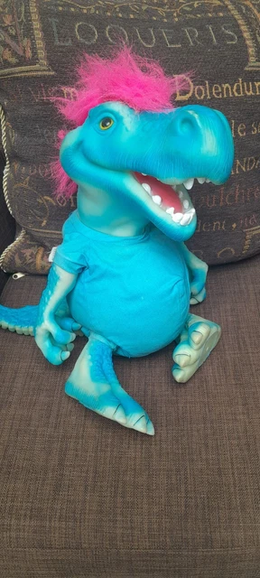 VINTAGE TROLL DINOSAUR made by Happiness Express Color me Dinosaur £31. ...