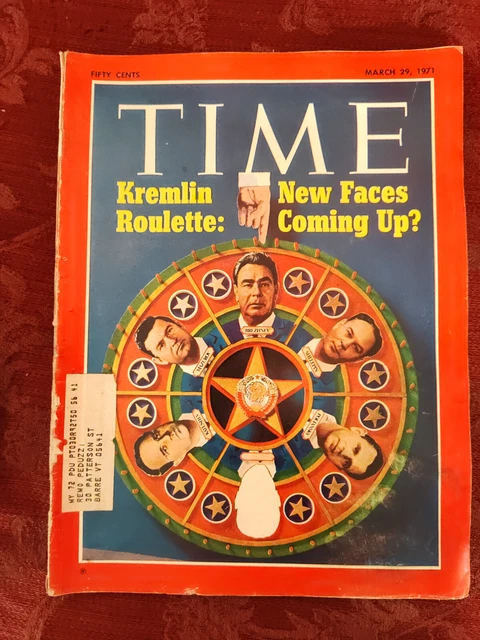 TIME MAGAZINE MARCH 29 1971 3/29/71 RUSSIA SOVIET UNION KREMLIN leader ...