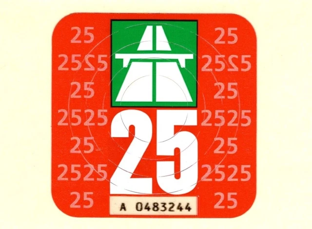 SCHWEIZER AUTOBAHNVIGNETTE AUTOBAHN Vignette Schweiz CH 2025 EUR 21,50 ...