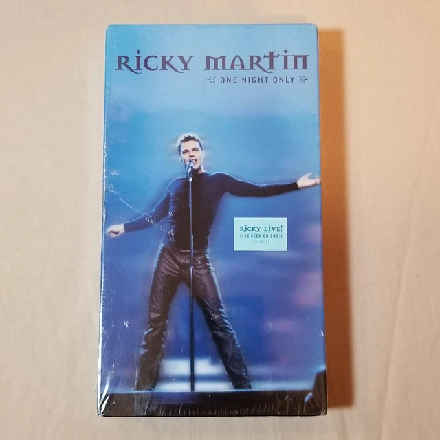 RICKY MARTIN VHS MUSIC Video Concert New Sealed w/ Hype Sticker One ...