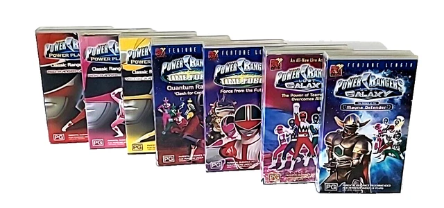 RARE VHS VIDEO Tapes Vintage Power Rangers X 7 Galaxy Time Force Power ...