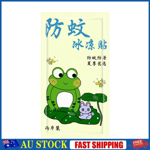 2PCS CUTE ICE Cold Paste Fever Summer Physical Cooling Stickers (Green ...