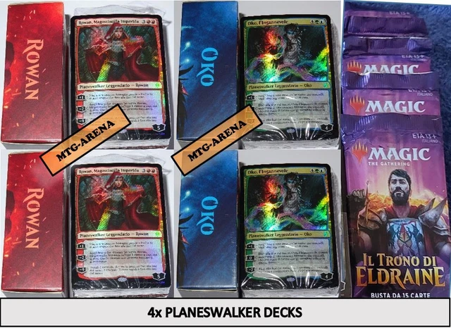 MAGIC THE GATHERING Deck Planeswalker Il Trono Eldraine Rowan Oko Nuovo ...