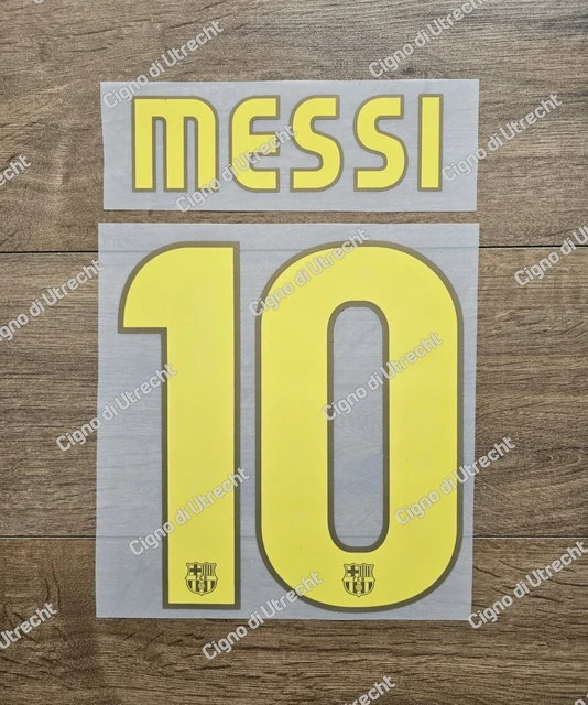 MESSI #10 HOME Print Barcelona 2008-2010 Heat Transfer Football Patch ...