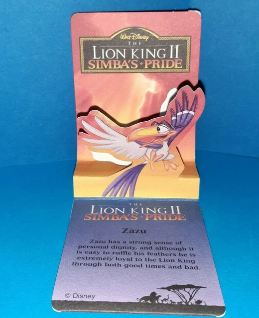 MCDONALD'S LION KING 2 Simba's Pride pop up card Zazu EUR 3,43 ...
