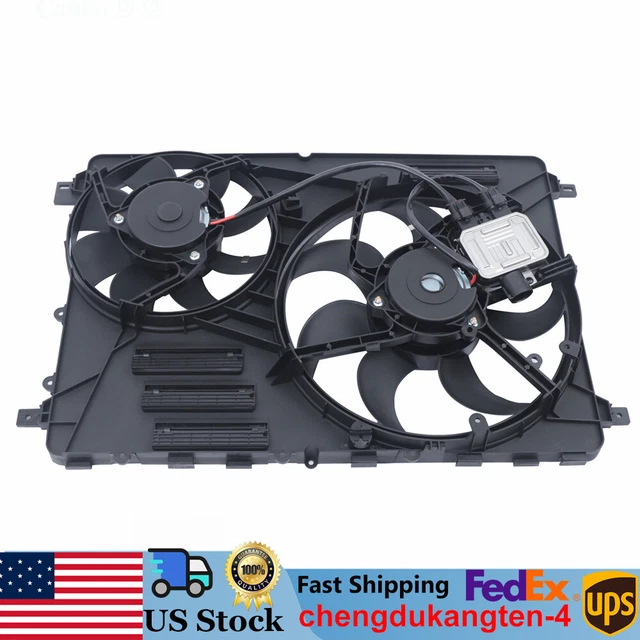 DUAL RADIATOR CONDENSER Cooling Fan Assembly for Volvo V60 V70 S80 XC60 ...