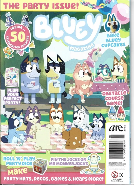 BLUEY MAGAZINE ISSUE March 2023 The Party Issue + 50 Celebration ...