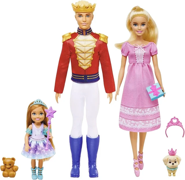 BARBIE IN THE Nutcracker Doll Playset Barbie Verni Prince Ken Chelsea ...