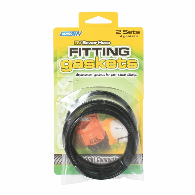 CAMCO 39834 REPLACEMENT Sewer Fitting Gaskets,Bayonet & 4 In 1 Adapter ...