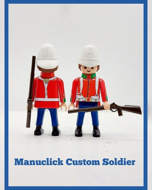 PLAYMOBIL CUSTOM BRITISH COLONIAL SOLDIER ANGLO-ZULU WAR soldier WW2 EUR 10,44 - PicClick FR