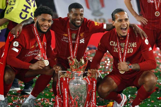 LIVERPOOL FC PREMIER League Champions 2020 Presentation Photograph ...