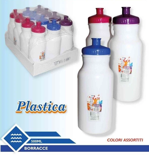 SET 12 PIÈCES Bouteilles Bidon Sport en Plastique De 500ml Dfh EUR 50 ...