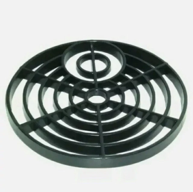 ROUND DRAIN COVER Gully Grid Grate Drainage Downpipe Black Plastic 6 ...