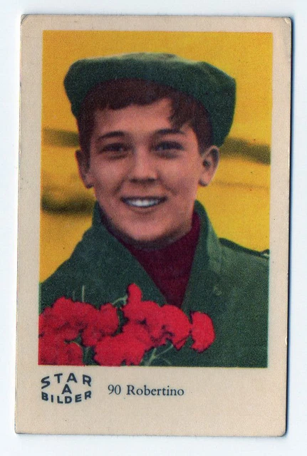 1960S SWEDISH FILM Star Card Star Bilder A #90 Italian Singer Robertino ...