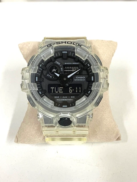 CASIO G-SHOCK 53.4MM Clear Case / Clear Resin Band - Mens Watch - GA ...