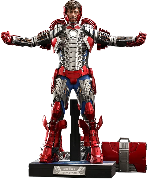 MARVEL IRON MAN Tony Stark Mark V Suit Up Deluxe Ver. Hot Toys Sideshow ...