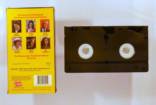 CITY ON FIRE 1979 Rare Family Tyme VHS Release Leslie Nielsen Henry ...