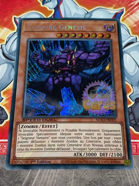 CARTE YU GI OH VAMPIRE GENESIS SGX3-FRC01 SECRET RARE EUR 3,50 ...