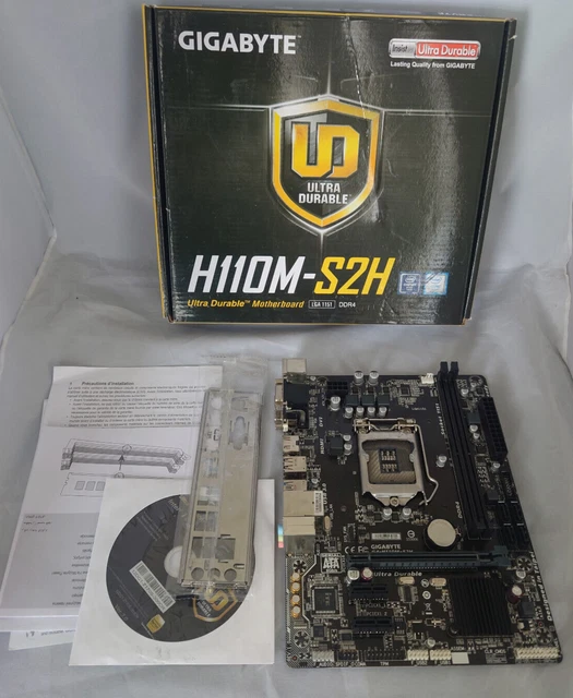 FAULTY GIGABYTE GA-H110M-S2H LGA1151 DDR4 Micro ATX Motherboard £26.99 - PicClick UK