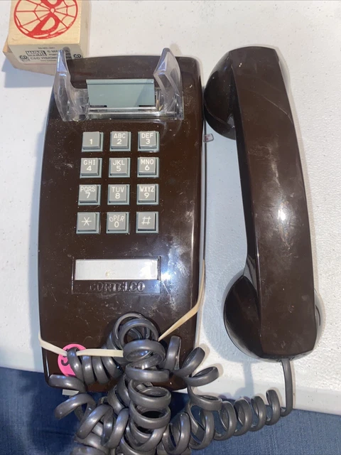 VINTAGE CORTELCO PUSH Button Wall Telephone Tan w/Volume Control USA ...