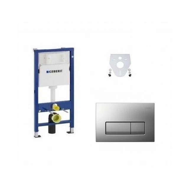GEBERIT DUOFIX BASIC Toilet Pretext Element Control Delta 51 Matte ...