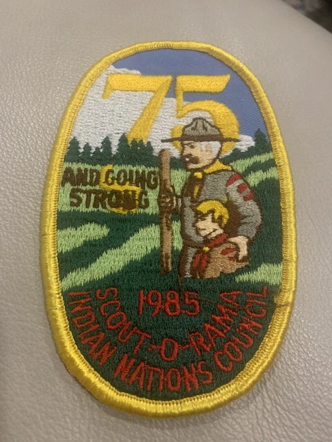 1985 SCOUT-O-RAMA INDIAN Nations Council 75 And Going Strong YLW Bdr ...