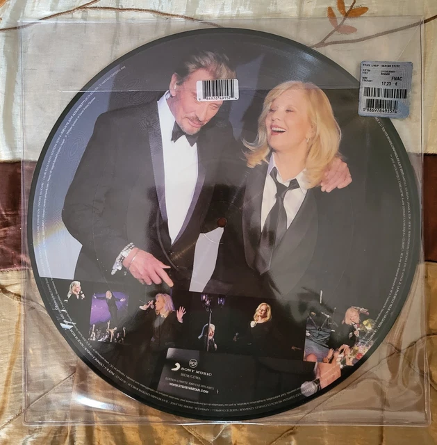 TRÉS RARE PICTURE Disc MAXI 45T Johnny & Sylvie / NEUF Scellé Etiquette ...