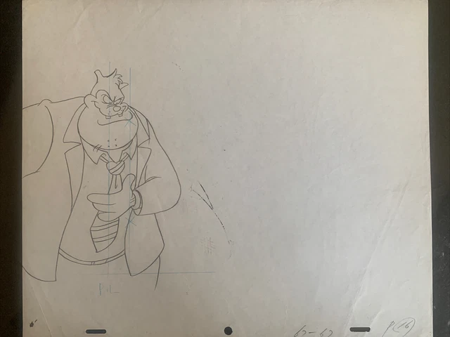 DESSIN DE PRODUCTION original Disney Goof Troop OPD Pete émission de ...