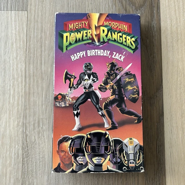 MIGHTY MORPHIN POWER Rangers Happy Birthday Zack VHS 1993 VCR Video ...