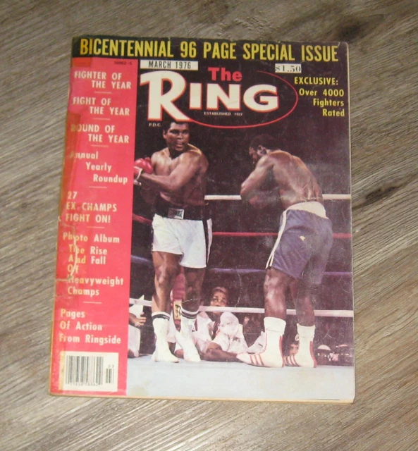 THE BOXING RING magazine March 1976 Muhammad ALI $15.00 - PicClick CA