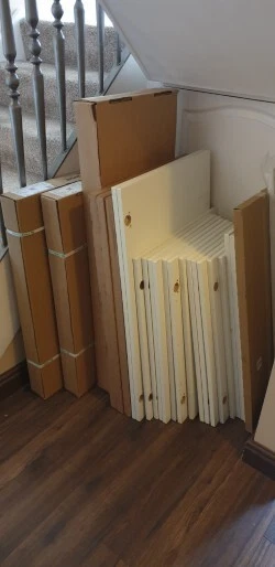 WREN INFINITY KITCHEN Fascias Cream Matt Doors,Drawers,End Panels ...