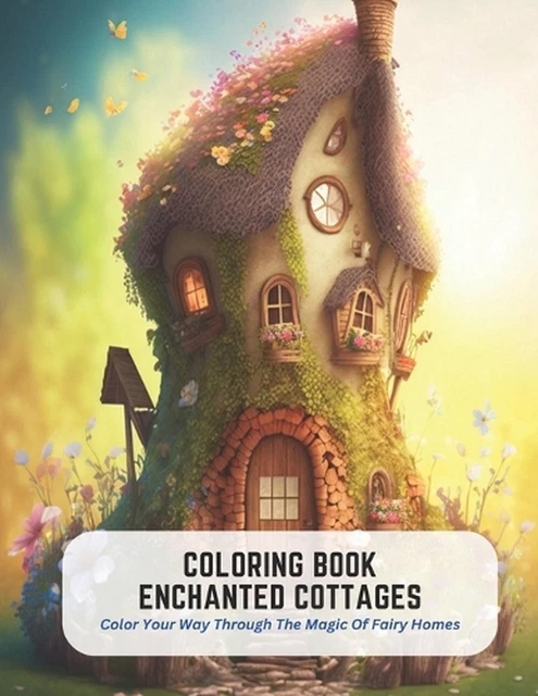 COLORING BOOK ENCHANTED Cottages: Color Your Way Through The Magic Of ...