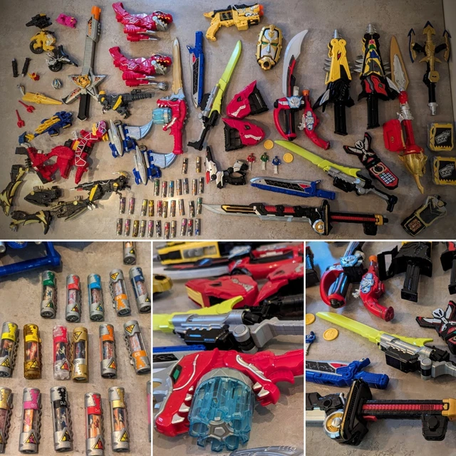 HUGE MIGHTY MORPHIN Power Rangers Figure Weapon Toy Bundle Lot Set ...